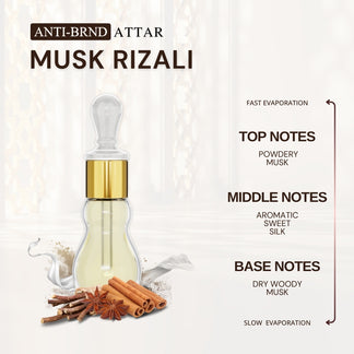 Musk Rizali Attar | Alcohol-Free | 100% Authentic Premium, Long-Lasting ...